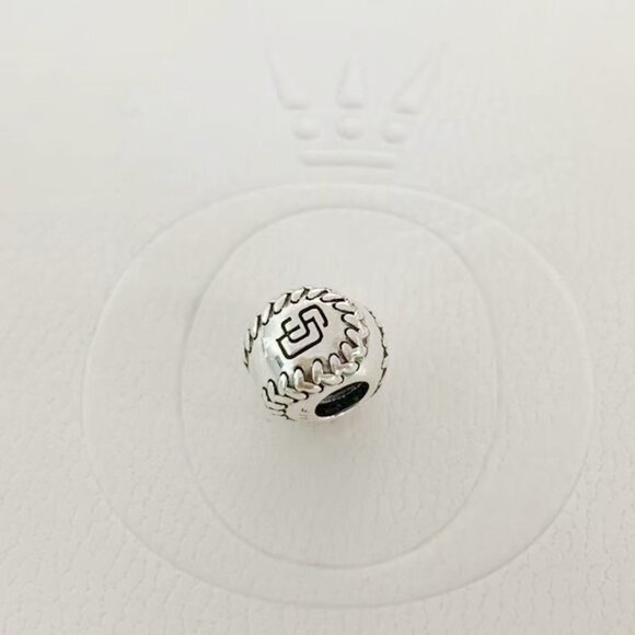 Pandora | Jewelry | Pandora San Diego Padres Enameled Baseball Charm ...